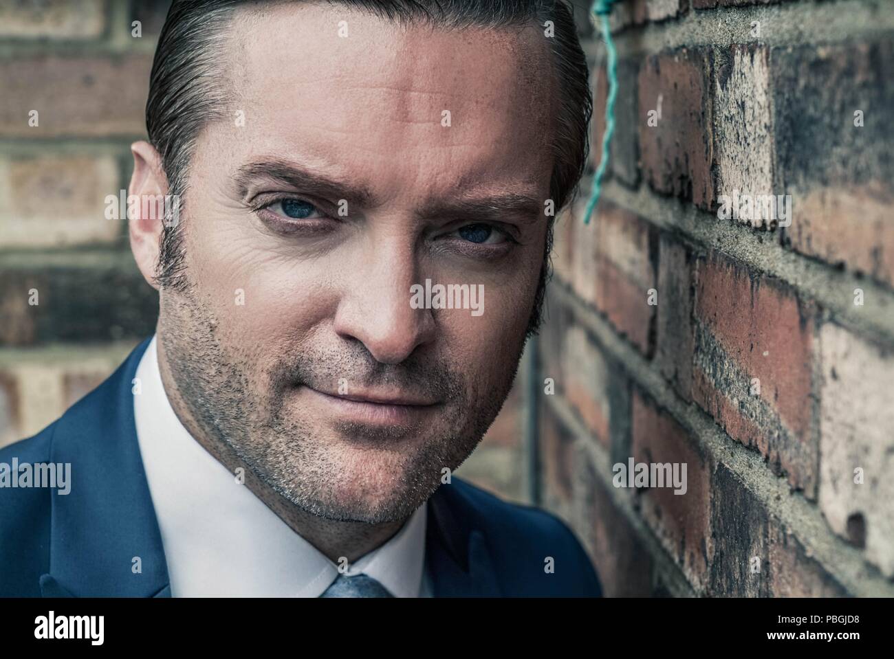 Closeup portrait modern successful attractive hi-res stock photography ...