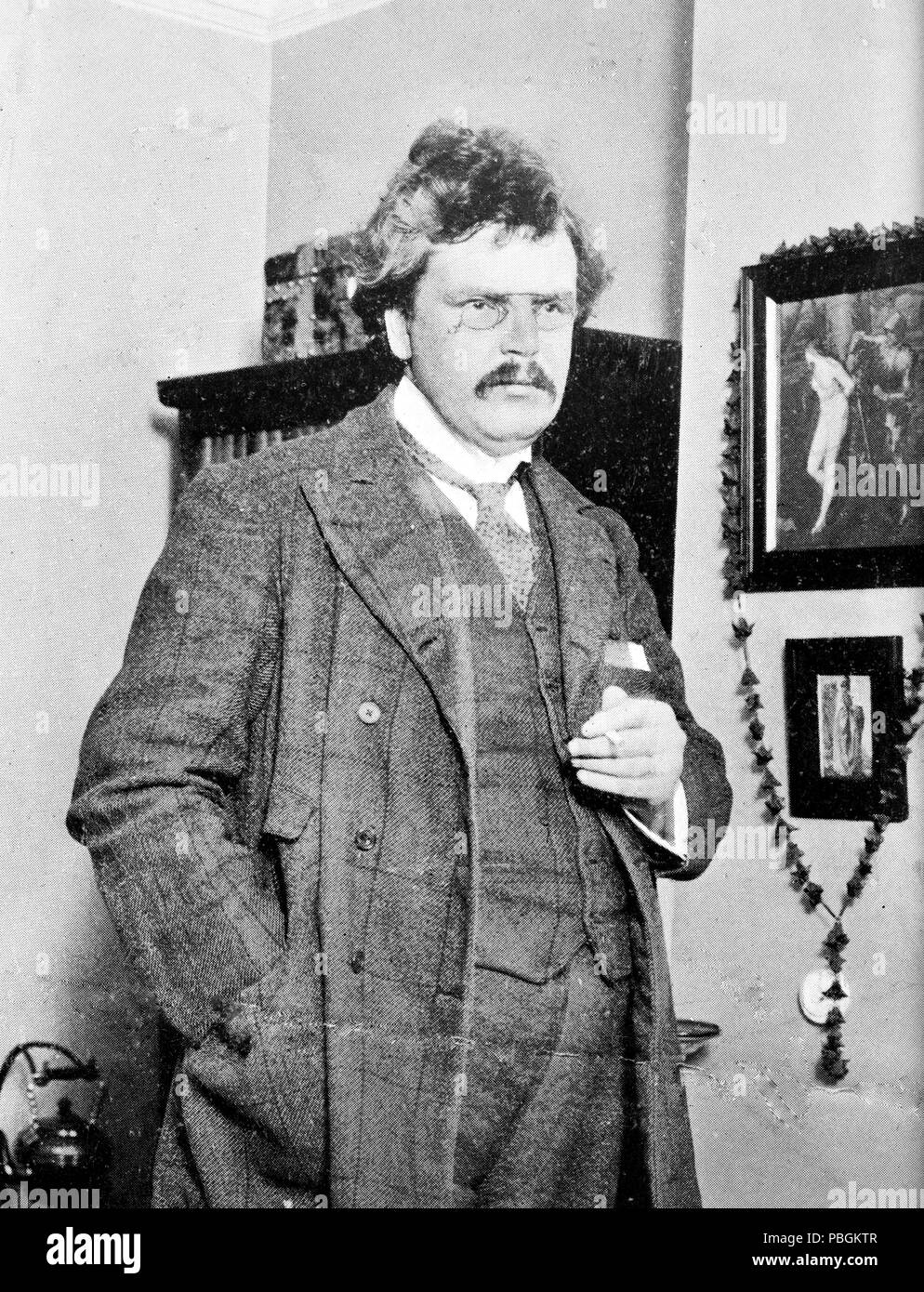 Gilbert Keith Chesterton Stock Photo - Alamy