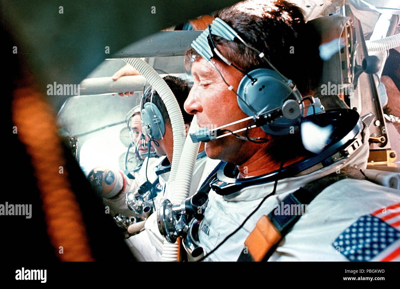 The prime crew of the first manned Apollo mission (Spacecraft 101 ...