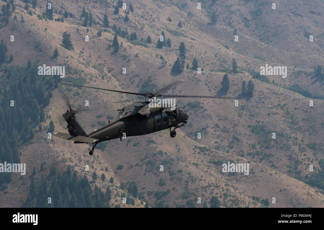 A UH-60 Black Hawk assigned to the Idaho Army National Guard’s 183rd ...