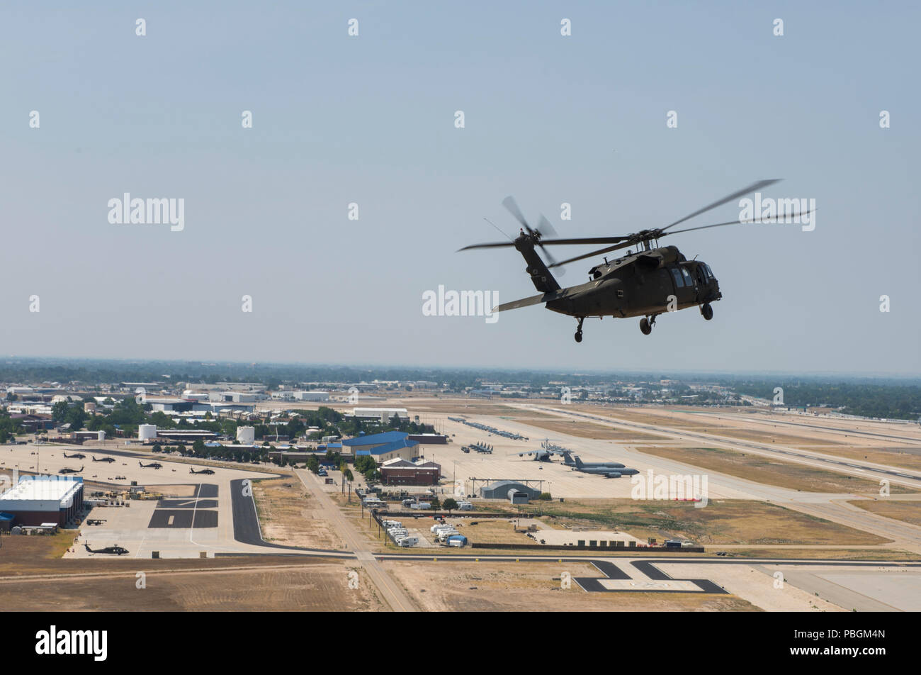 A UH-60 Black Hawk assigned to the Idaho Army National Guard’s 183rd ...