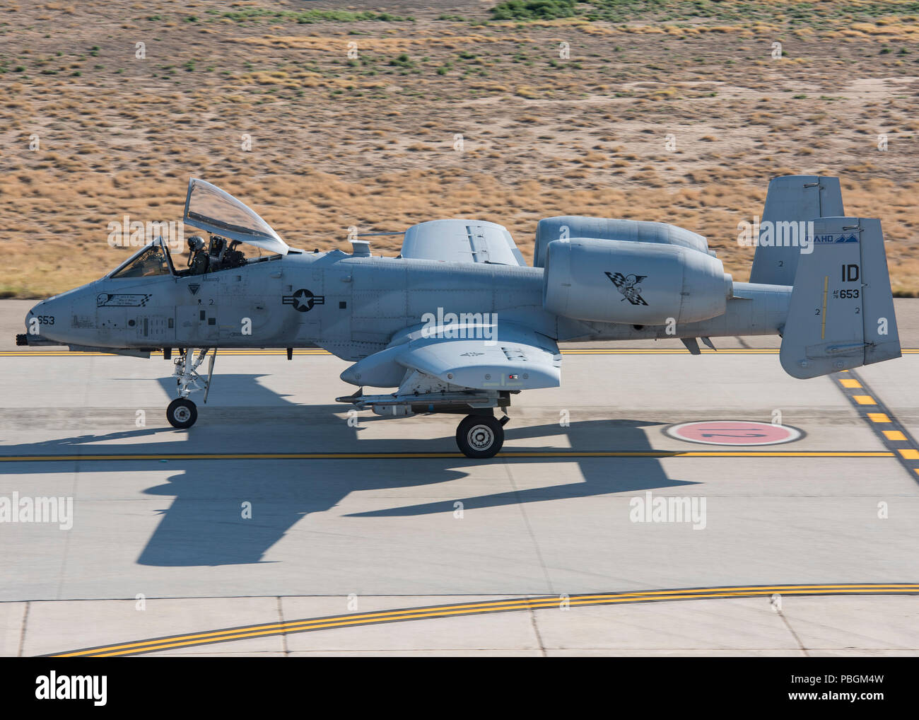 An A-10C Thunderbolt II assigned to the 190th Fighter Squadron, Boise ...