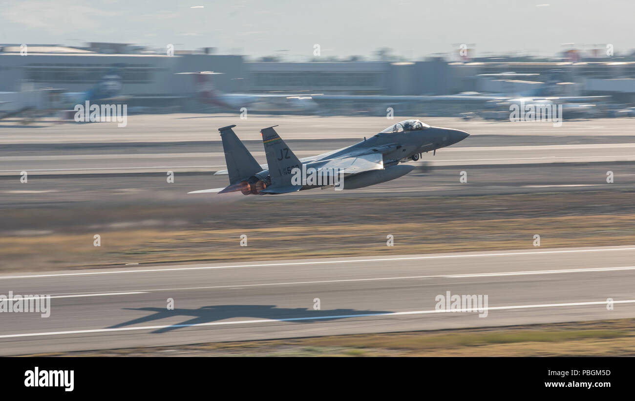 F-15Cs from the 122nd Fighter Squadron of the 159th Fighter Wing, Naval ...