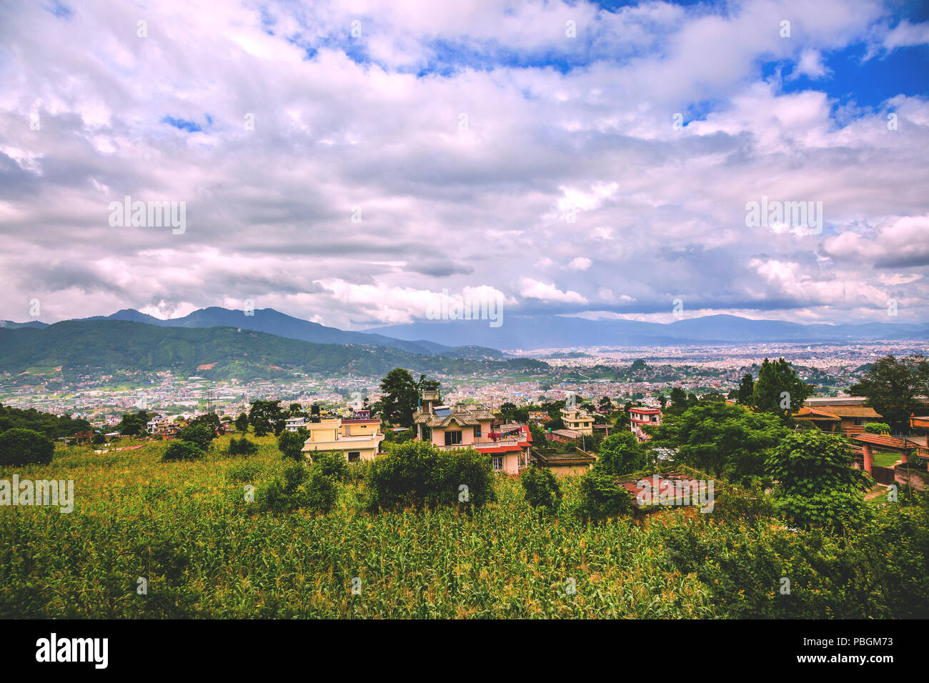 Aerial view of Kathmandu City Capital of Nepal,Bird Eye View Kathmandu ...