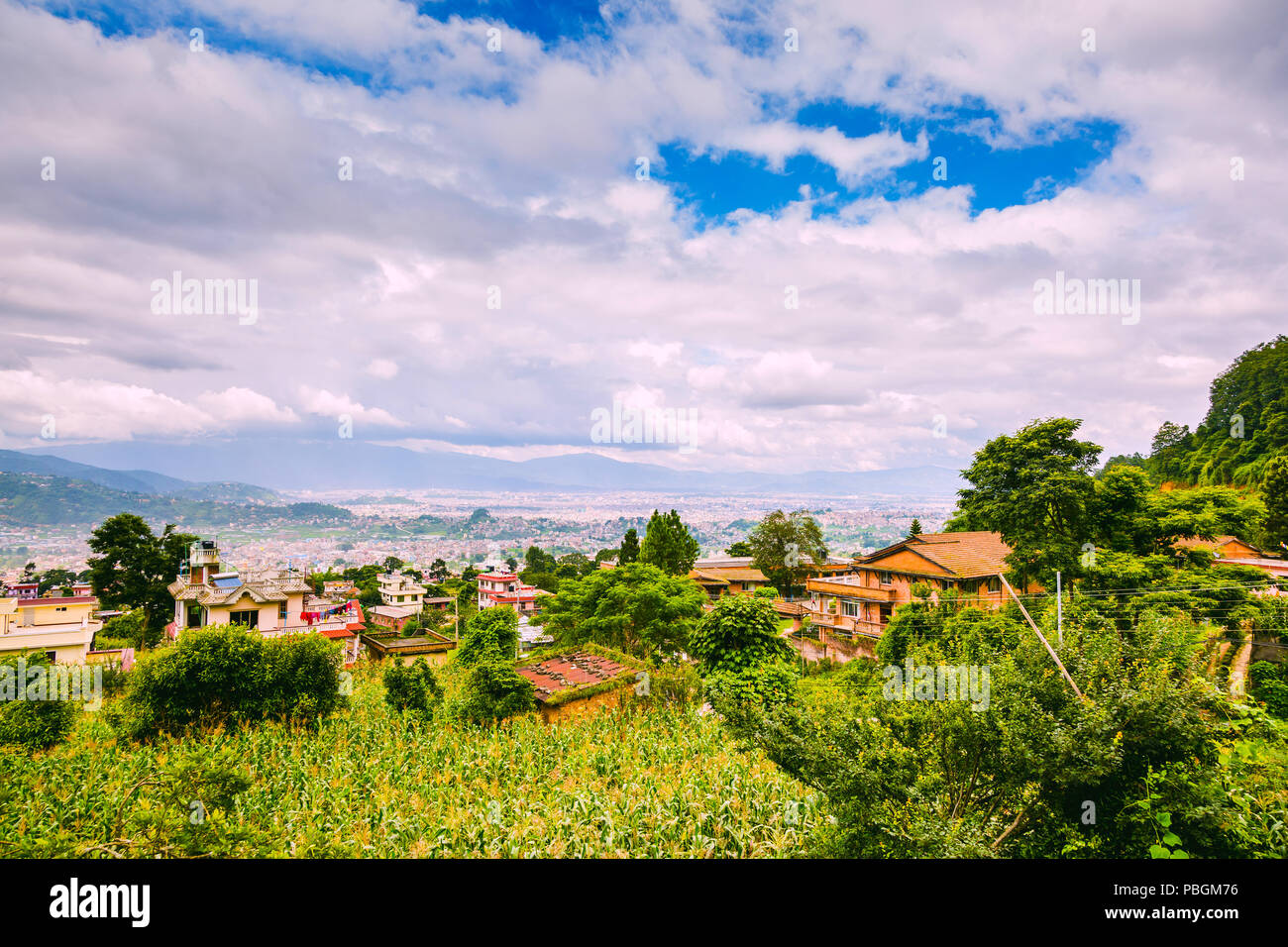 Aerial view of Kathmandu City Capital of Nepal,Bird Eye View Kathmandu ...
