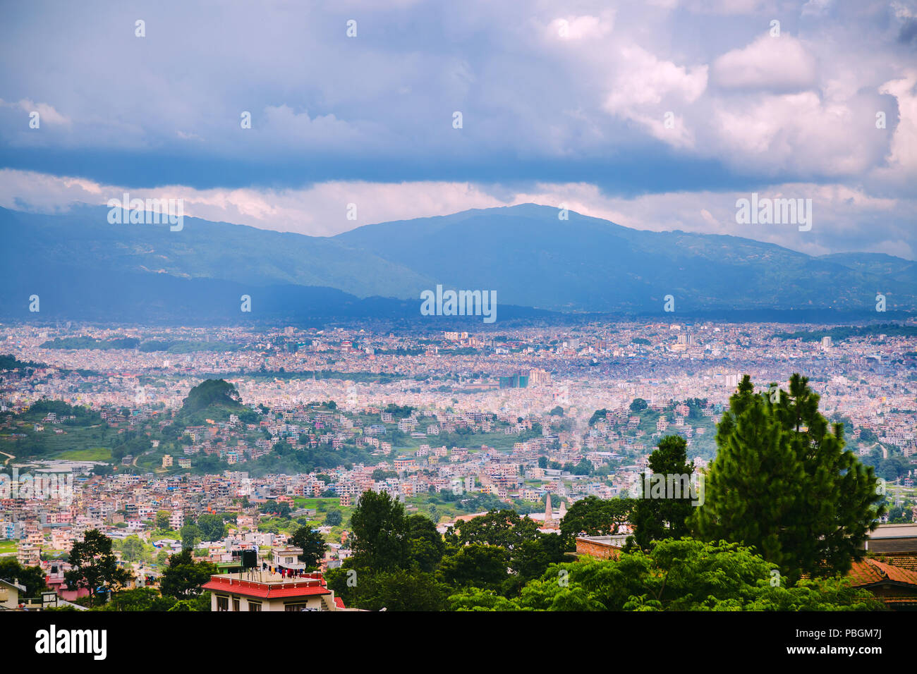 Aerial view of Kathmandu City Capital of Nepal,Bird Eye View Kathmandu ...