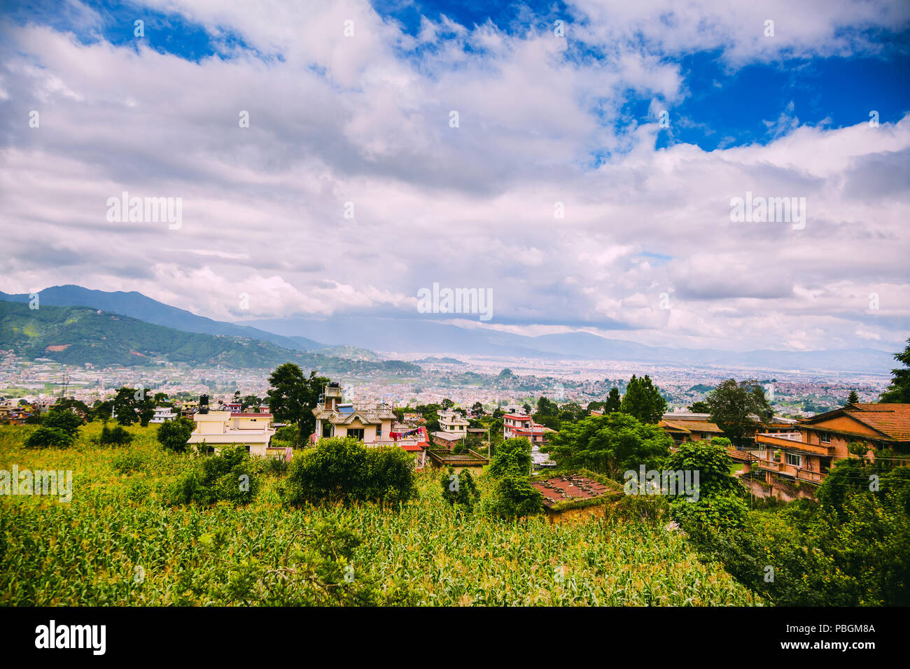 Aerial view of Kathmandu City Capital of Nepal,Bird Eye View Kathmandu ...