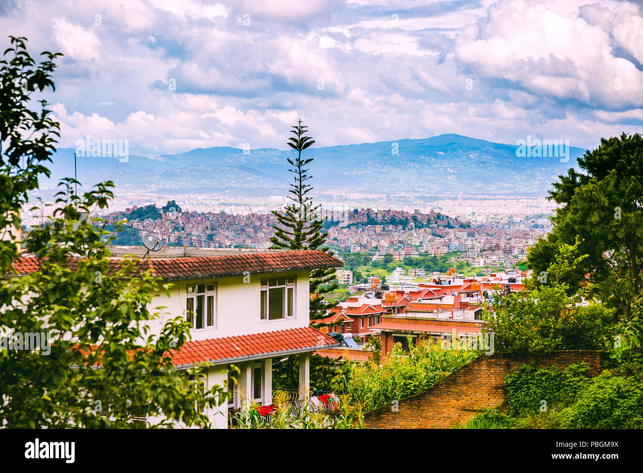 Aerial view of Kathmandu City Capital of Nepal,Bird Eye View Kathmandu ...