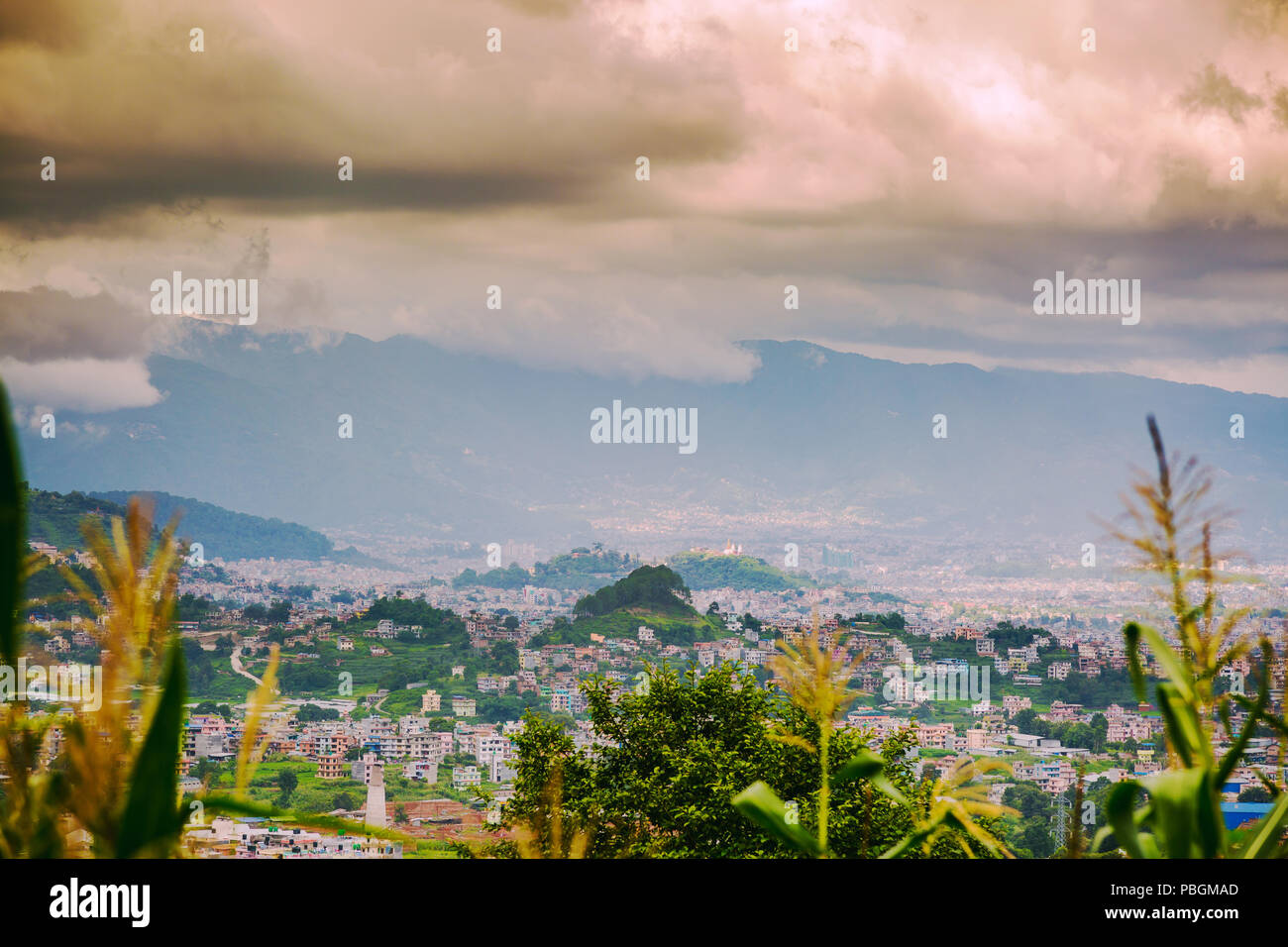 Aerial view of Kathmandu City Capital of Nepal,Bird Eye View Kathmandu ...