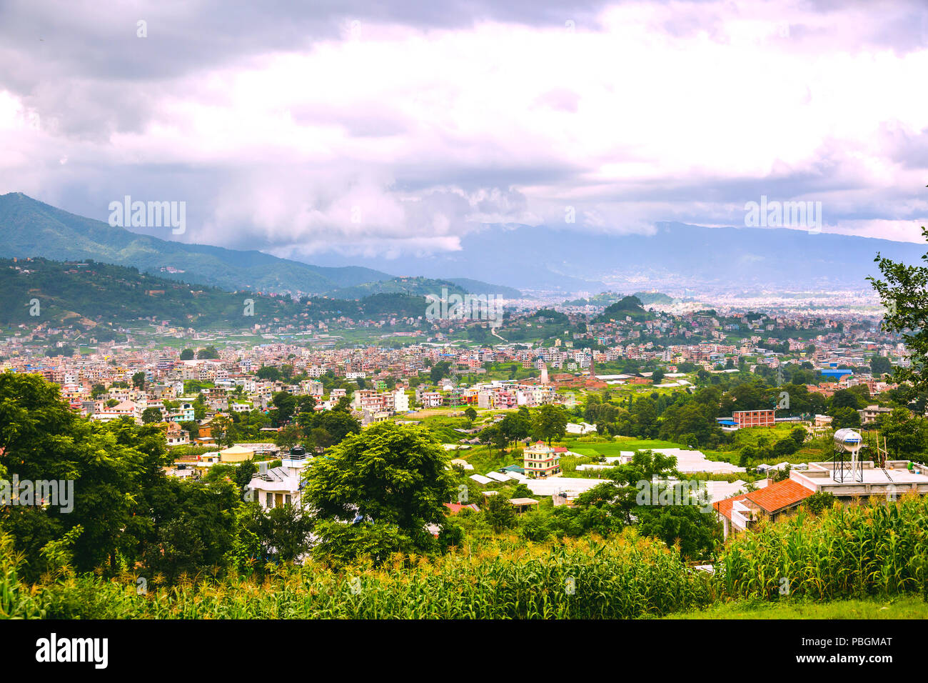 Aerial view of Kathmandu City Capital of Nepal,Bird Eye View Kathmandu ...