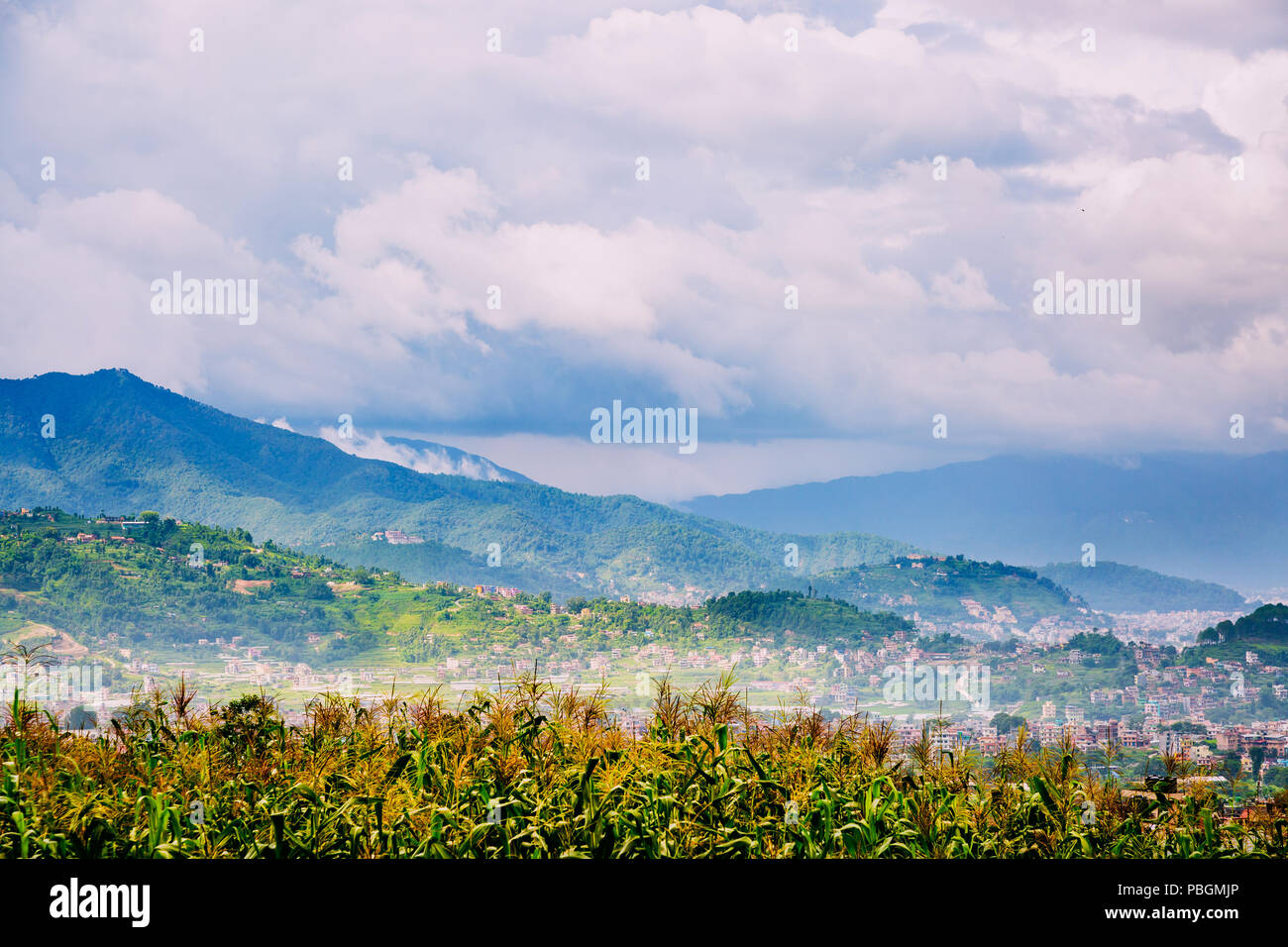Aerial view of Kathmandu City Capital of Nepal,Bird Eye View Kathmandu ...