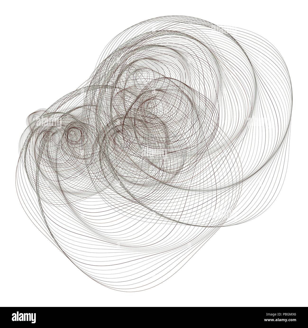 Geometric Conceptual Background Rounded Rectangle Pattern For Design Vector Illustration