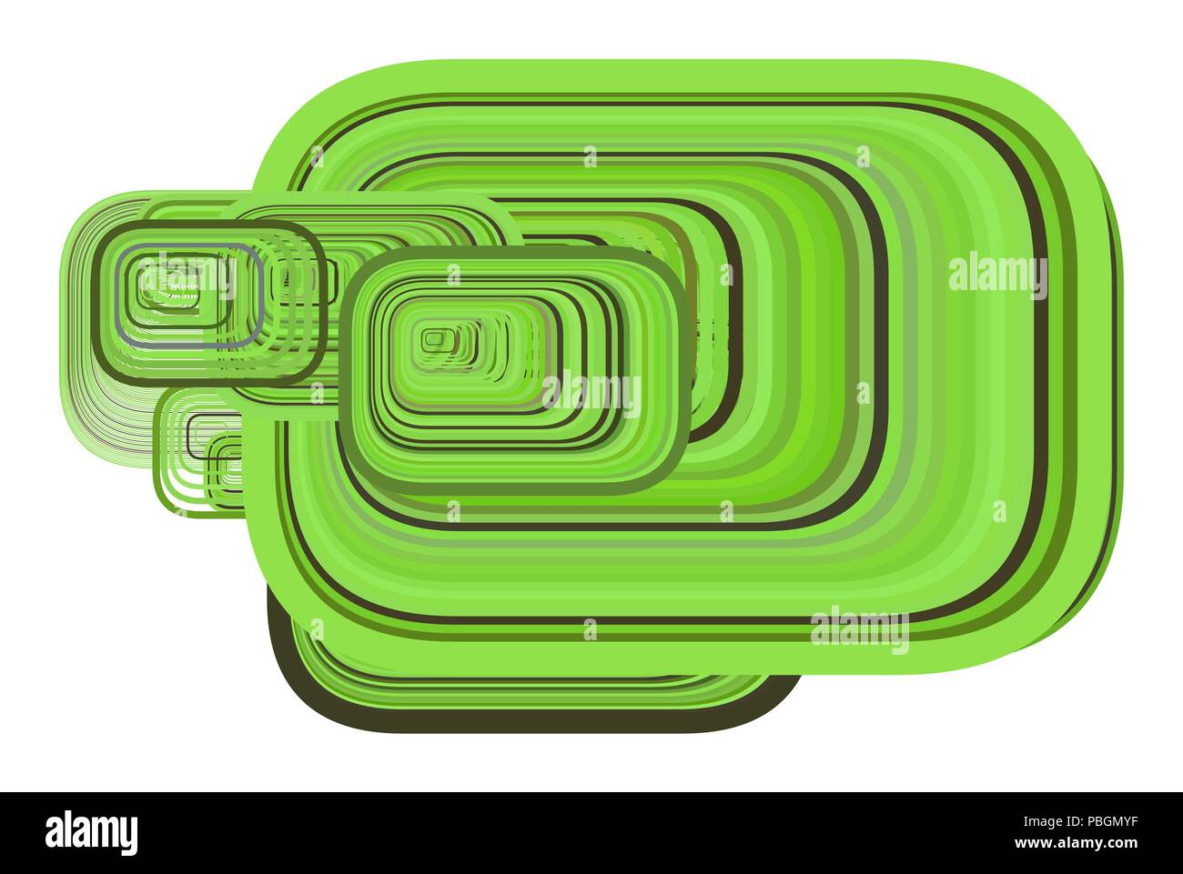 Abstract geometric background with shape of rounded rectangle pattern ...