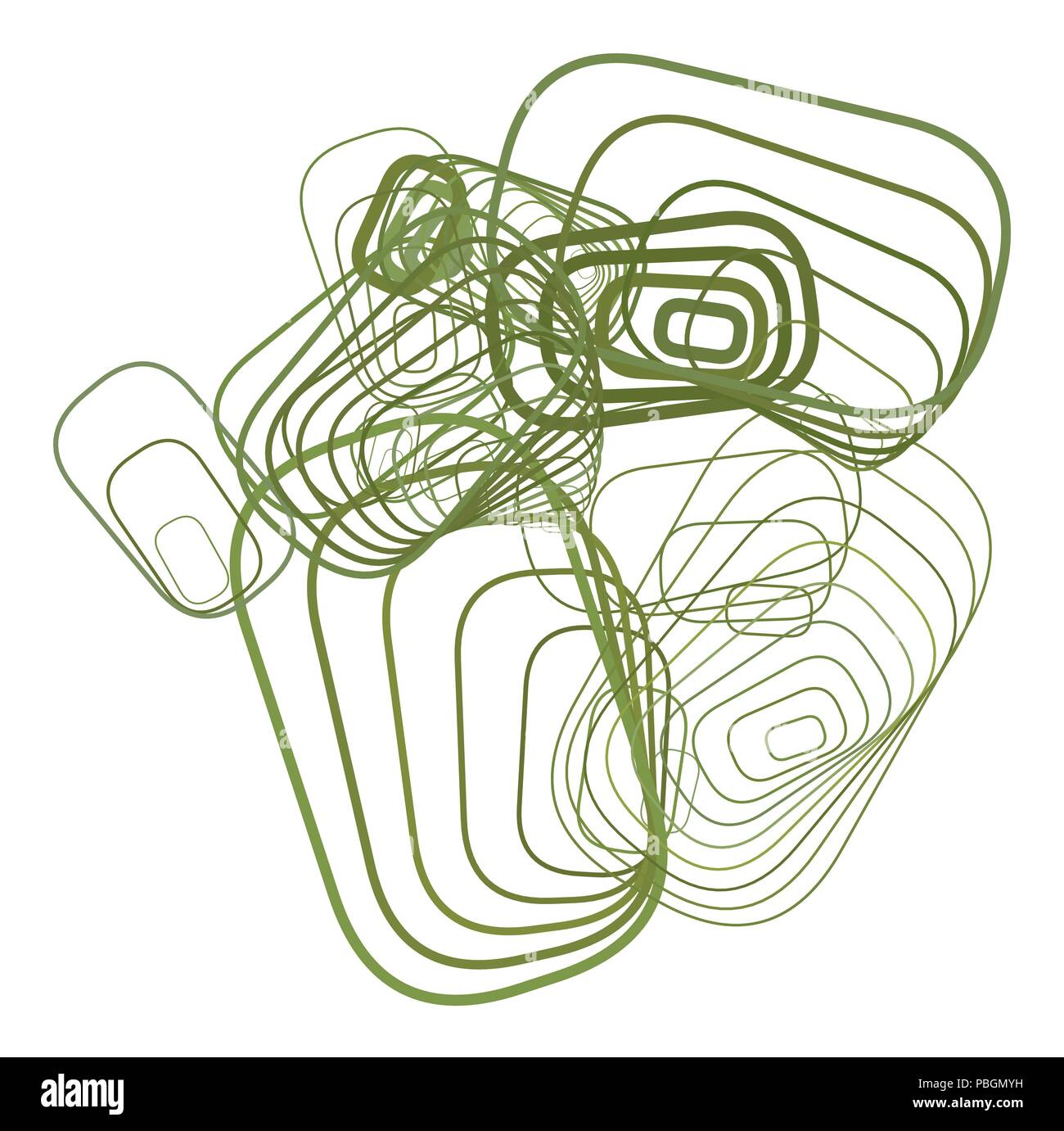 Color abstract rounded rectangle geometric pattern generative art ...