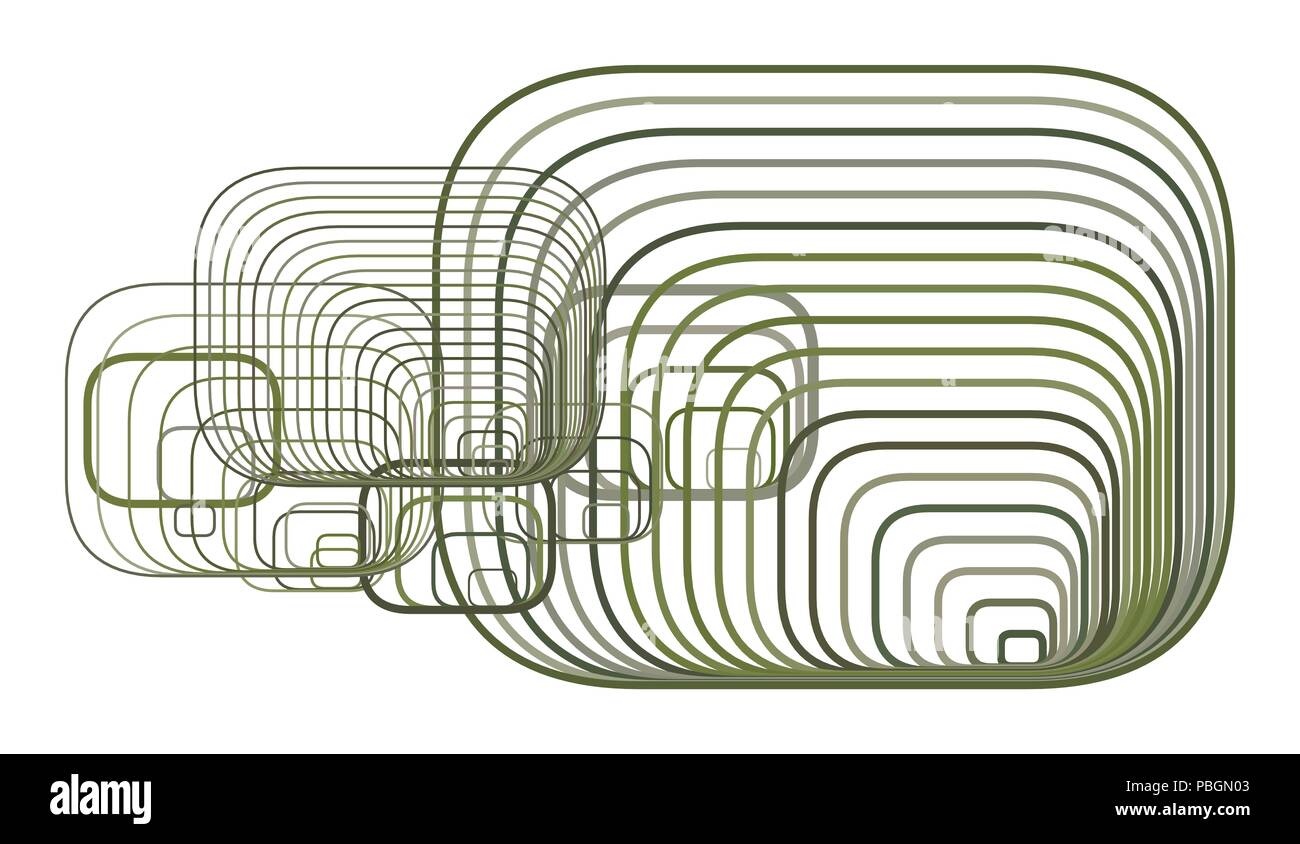 Abstract colored geometric rounded rectangle pattern. Good for web page ...