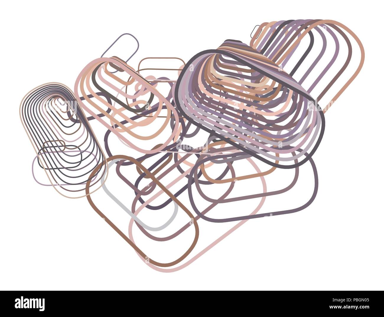 Abstract Conceptual Geometric Rounded Rectangle Pattern Good For Web Page Graphic Design