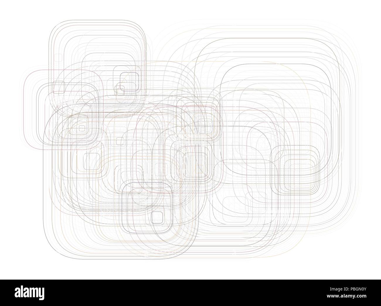 Artistic rounded rectangle background pattern abstract. Vector ...