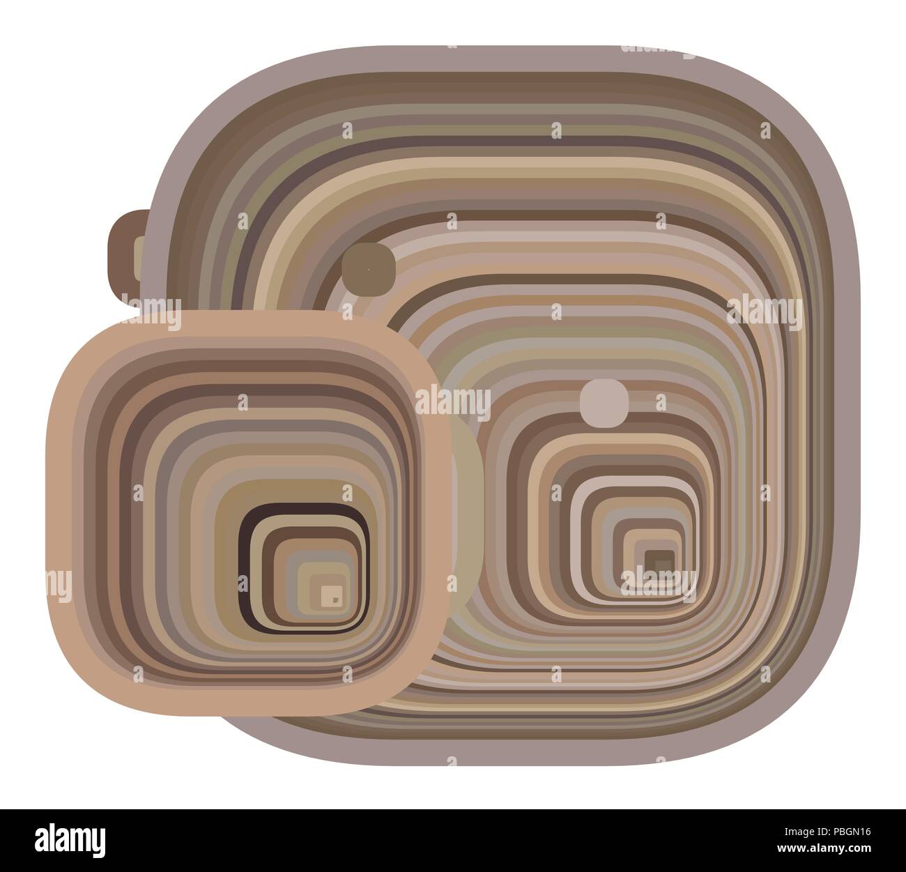 Artistic rounded rectangle background pattern abstract. Vector ...