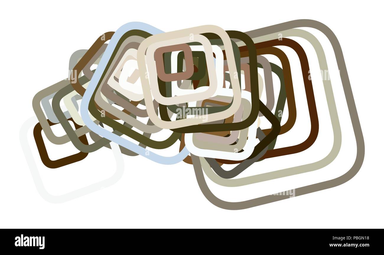 Abstract geometric background with shape of rounded rectangle pattern ...