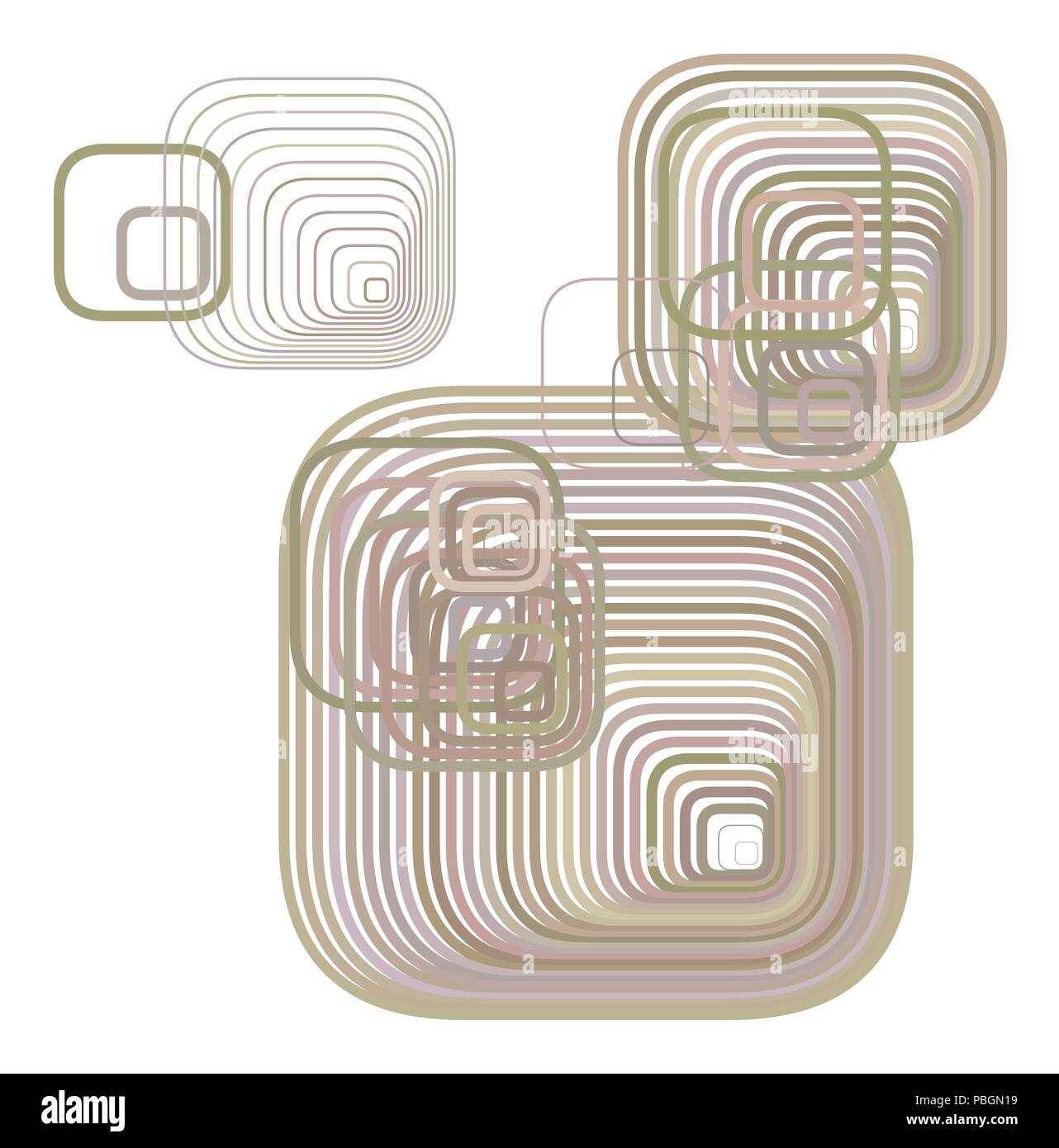 Shape of rounded rectangle, abstract geometric background pattern ...