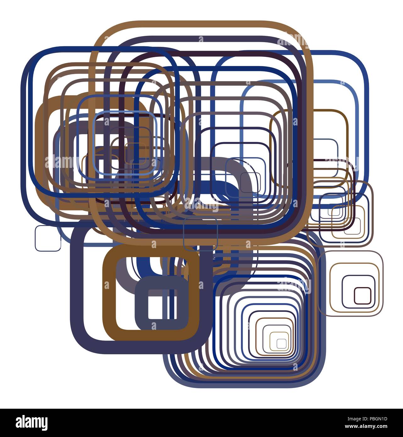 Shape of rounded rectangle, abstract geometric background pattern ...