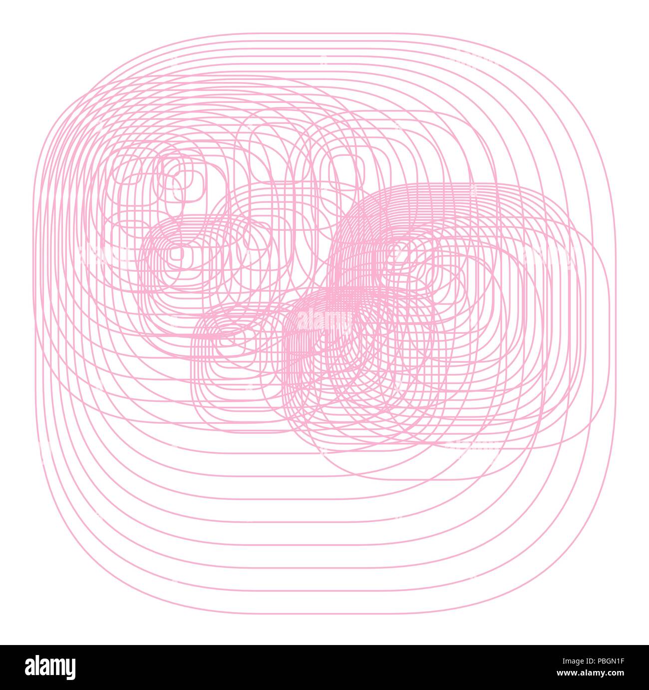 Abstract Conceptual Geometric Rounded Rectangle Pattern Good For Web Page Graphic Design