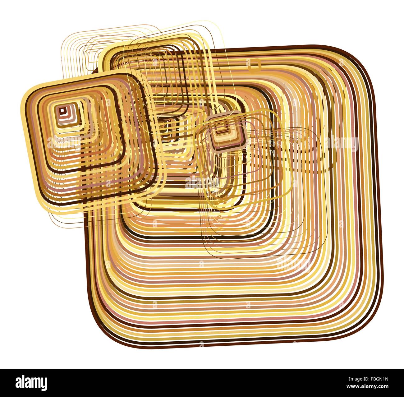 Artistic rounded rectangle background pattern abstract. Vector ...