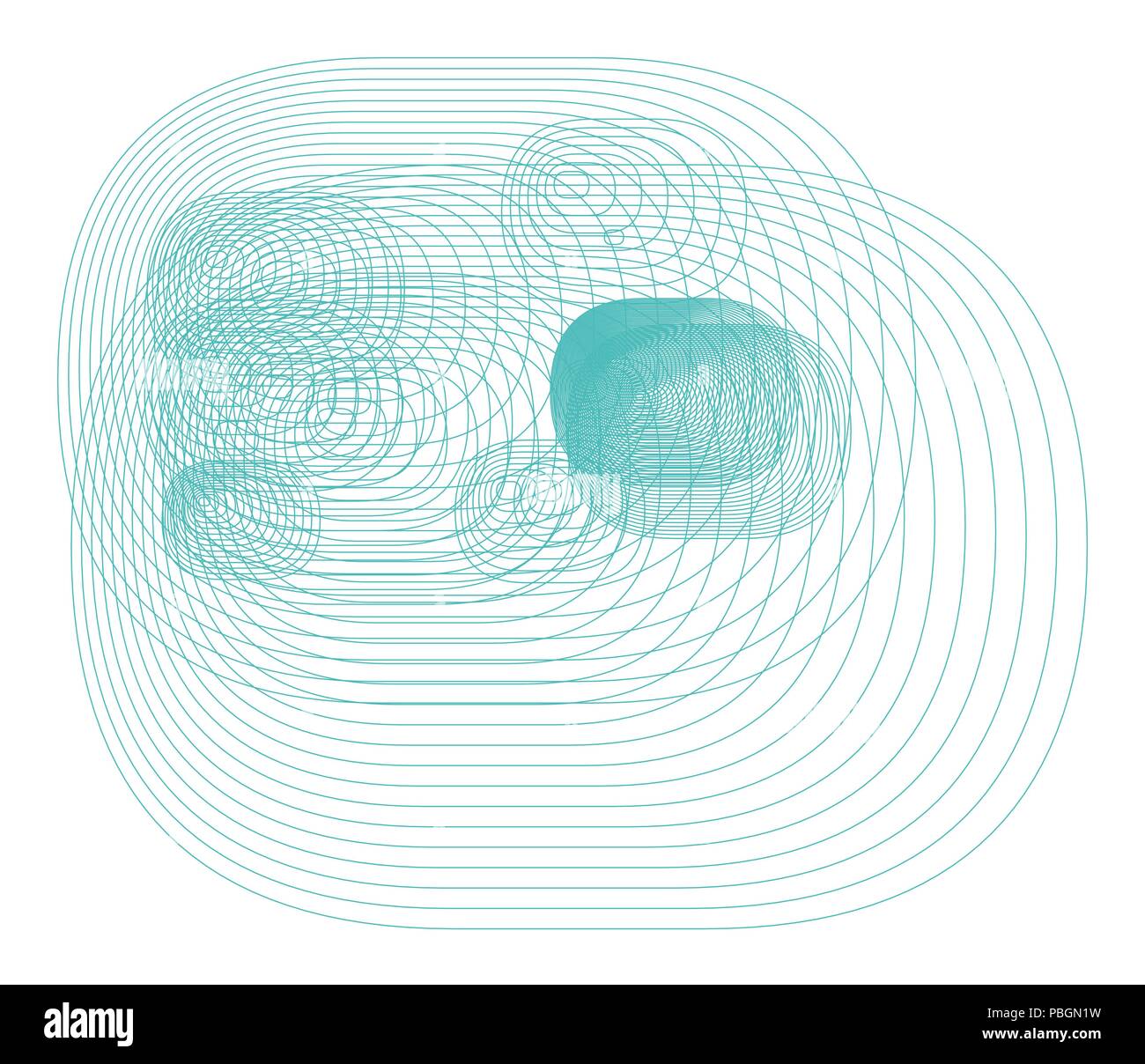 Shape of rounded rectangle, abstract geometric background pattern ...