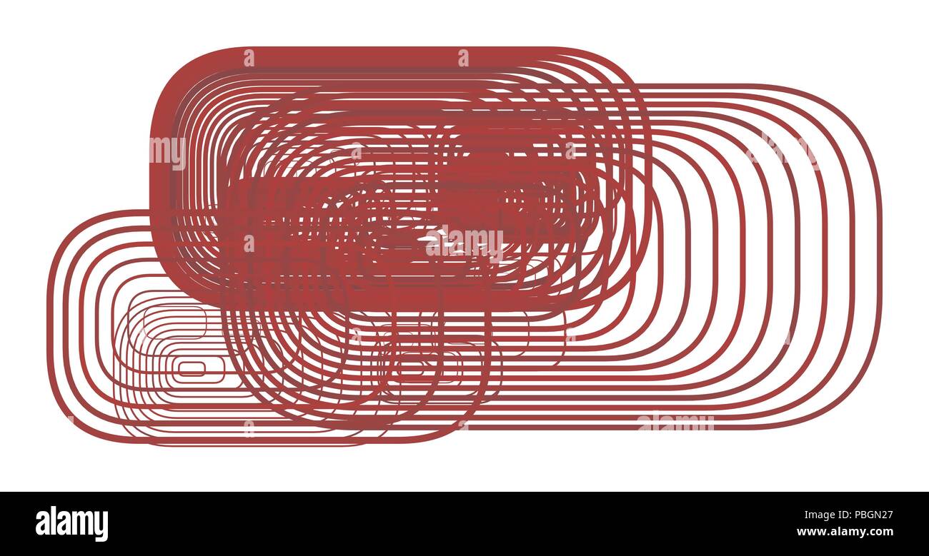 Abstract Rounded Rectangle Geometric Pattern Colorful And Artistic For Graphic Design Catalog