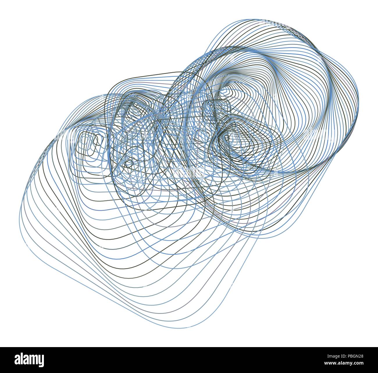 Artistic rounded rectangle background pattern abstract. Vector ...