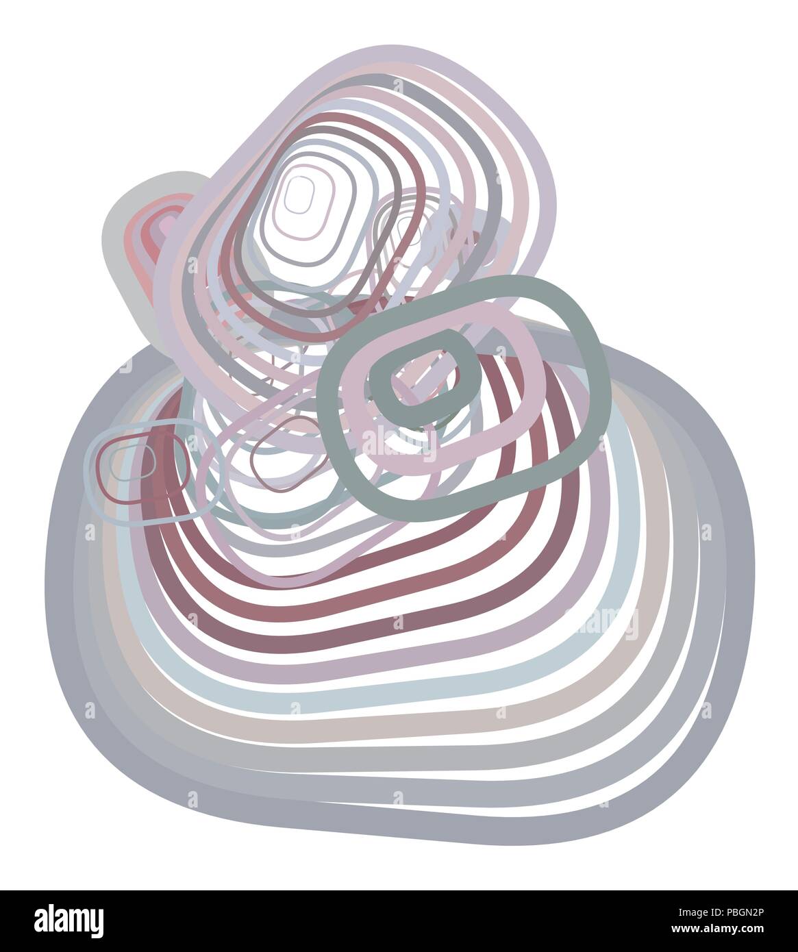 Geometric Conceptual background rounded rectangle pattern for design ...