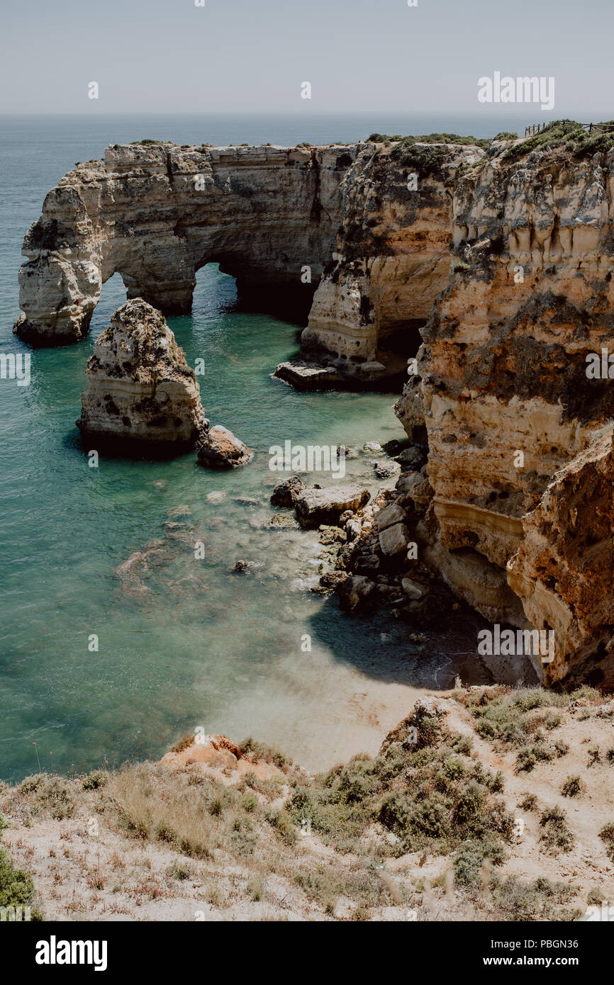 Praia da Marinha Navy Beach - Algarve. According to Michelin guide it's ...
