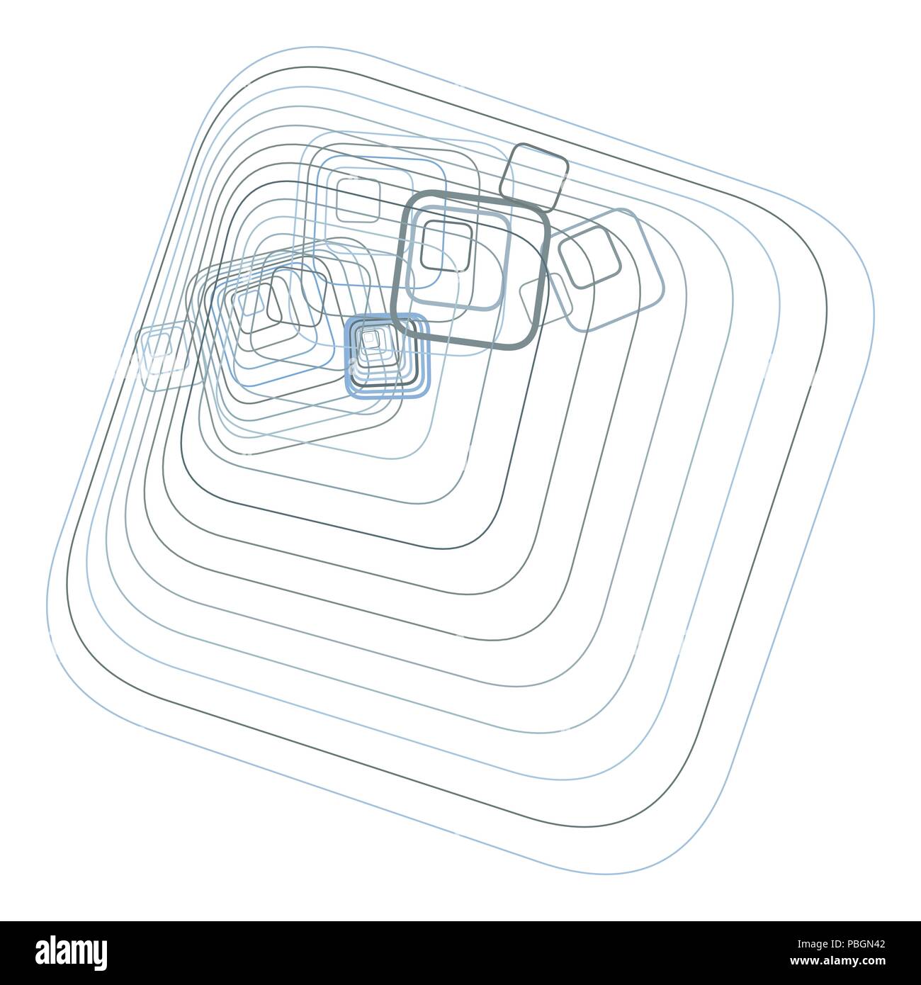 Abstract rounded rectangle geometric pattern, colorful & artistic for graphic design, catalog ...