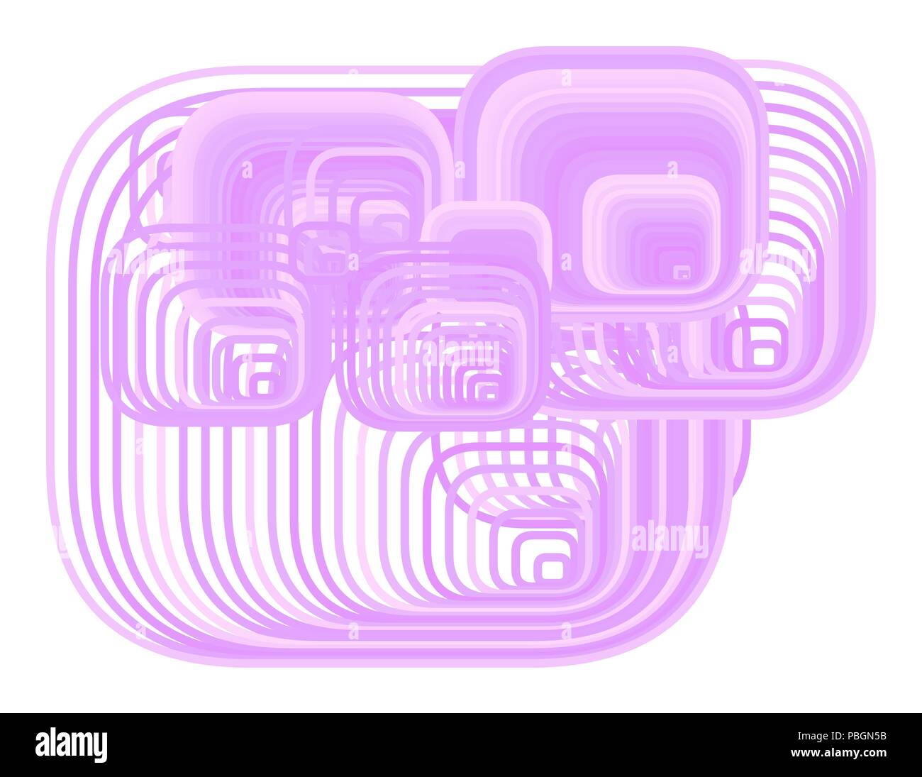 Abstract Conceptual Geometric Rounded Rectangle Pattern Good For Web Page Graphic Design