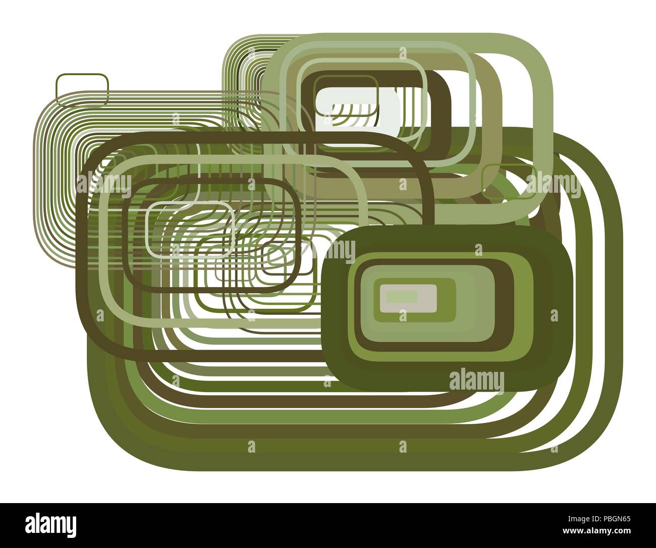 Abstract geometric background with shape of rounded rectangle pattern ...