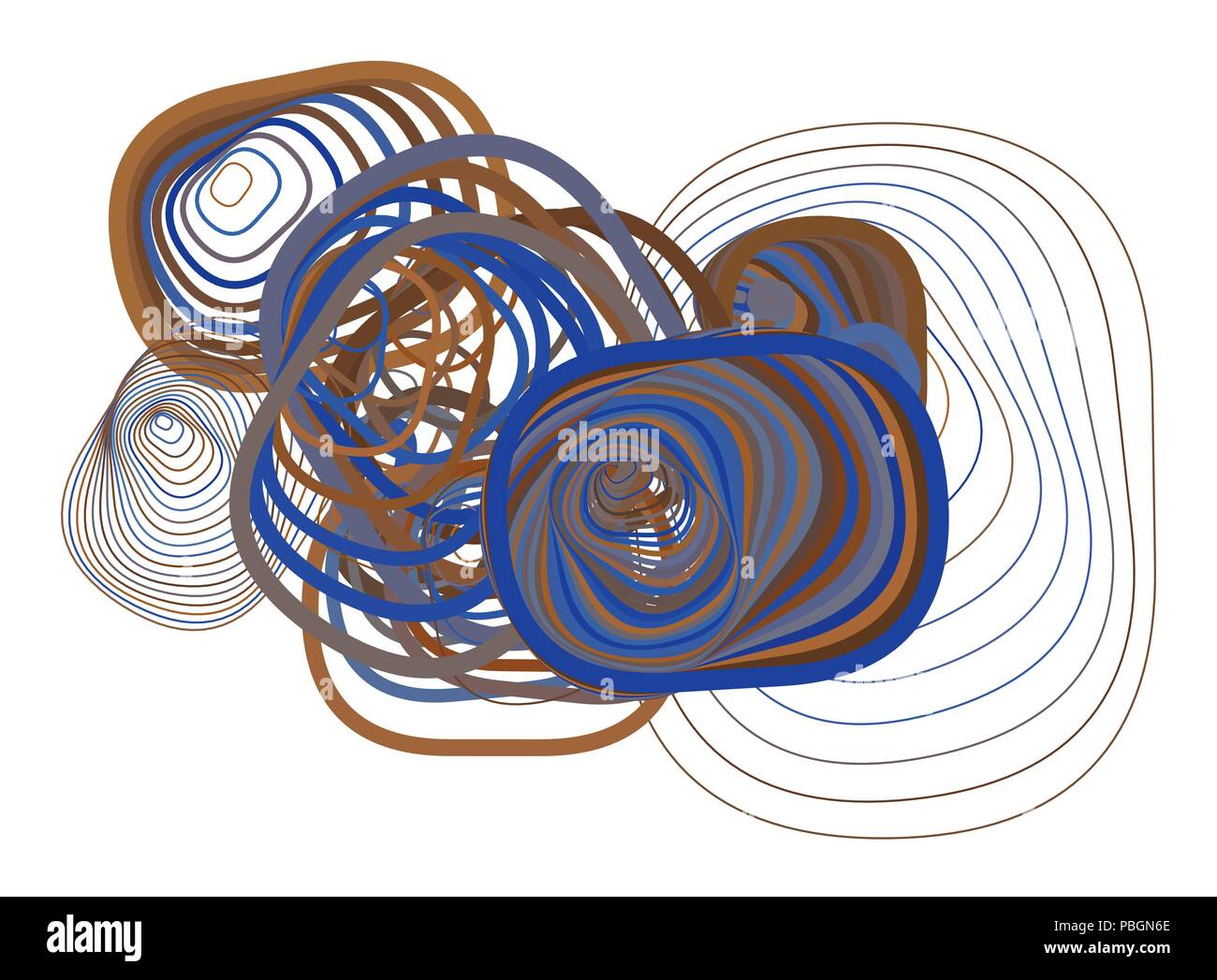 Abstract Conceptual Geometric Rounded Rectangle Pattern Good For Web Page Graphic Design