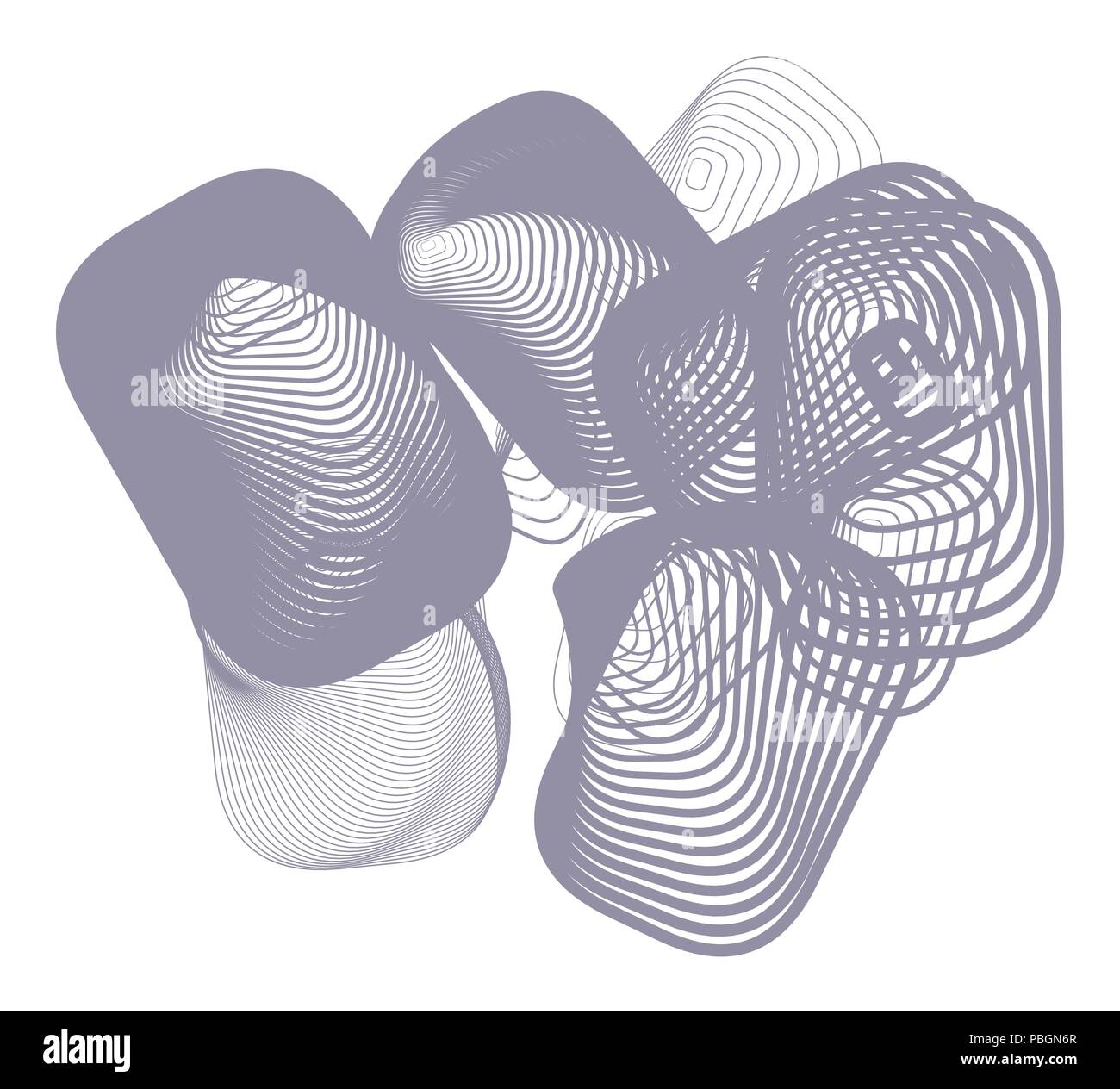 Shape of rounded rectangle, abstract geometric background pattern ...