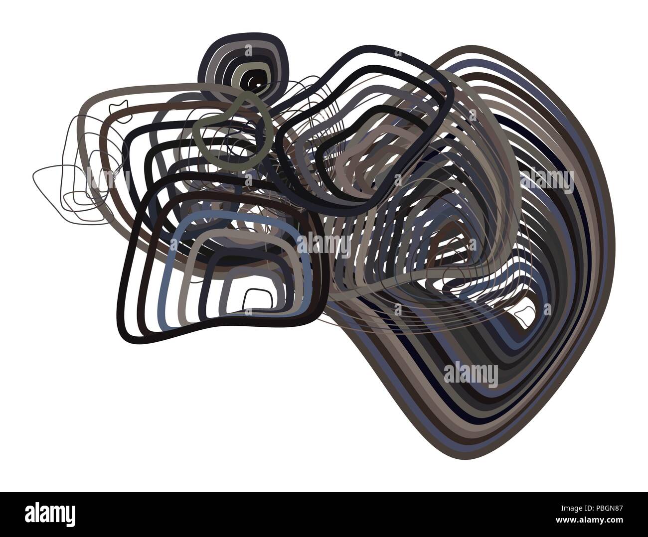 Shape of path lines, abstract geometric background pattern. Vector ...