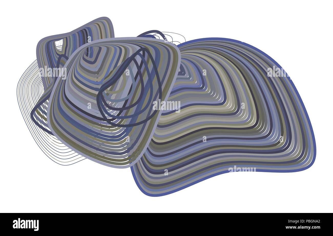 Color abstract path lines geometric pattern generative art background ...