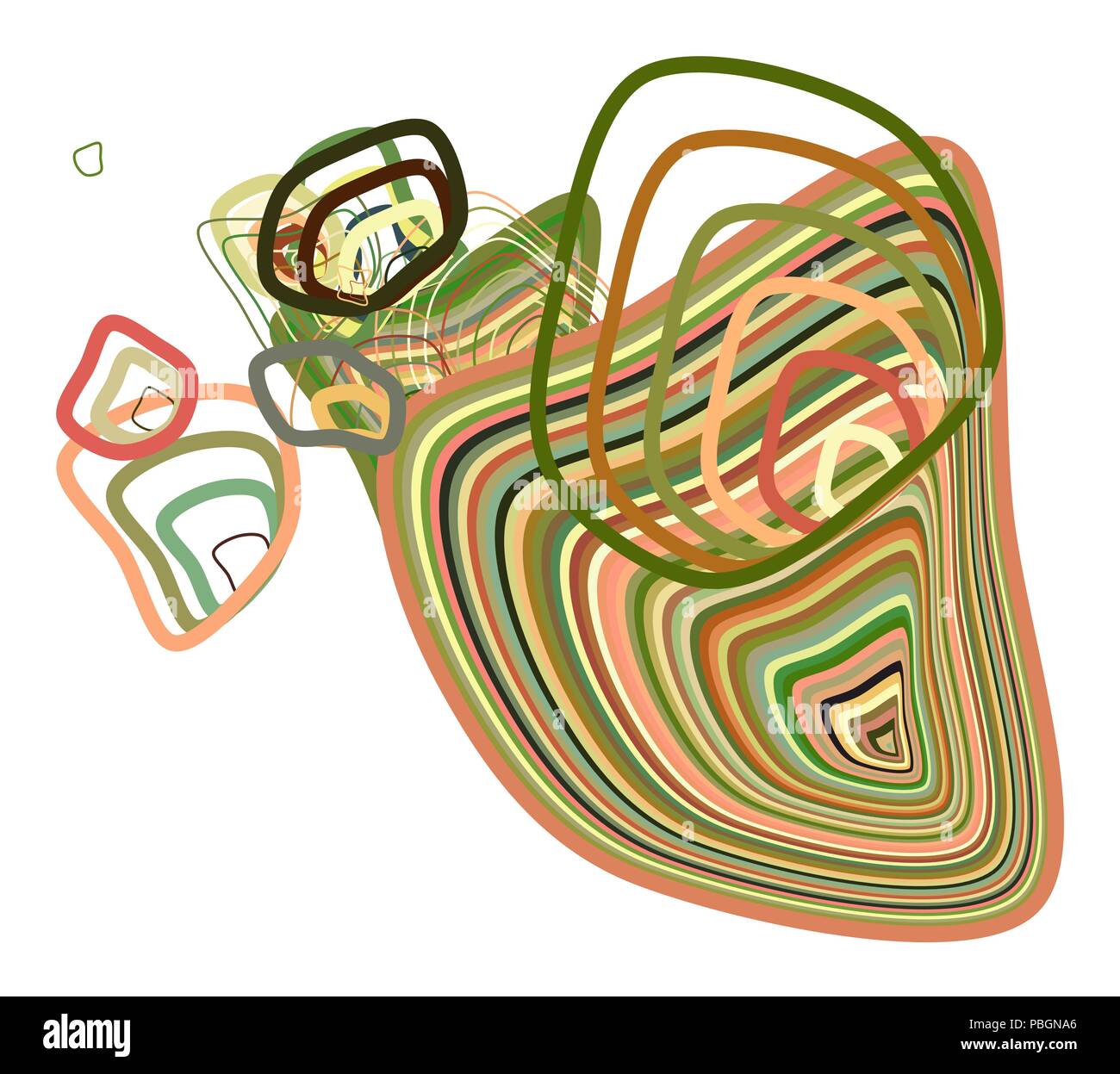 Color abstract path lines geometric pattern generative art background ...