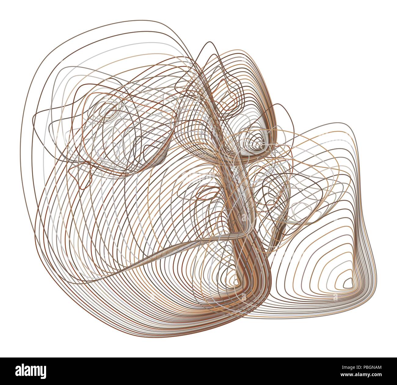 Shape of path lines, abstract geometric background pattern. Vector ...