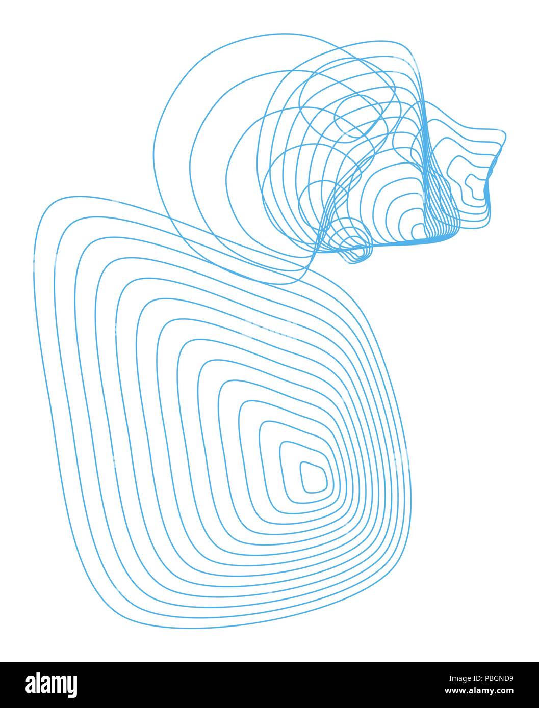 Abstract geometric background with shape of path lines pattern. Vector ...