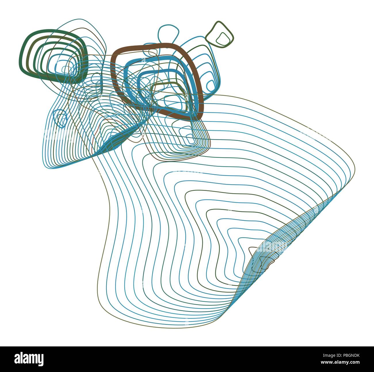 Abstract geometric background with shape of path lines pattern. Vector ...