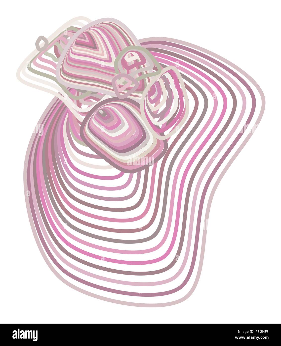 Color abstract path lines geometric pattern generative art background ...