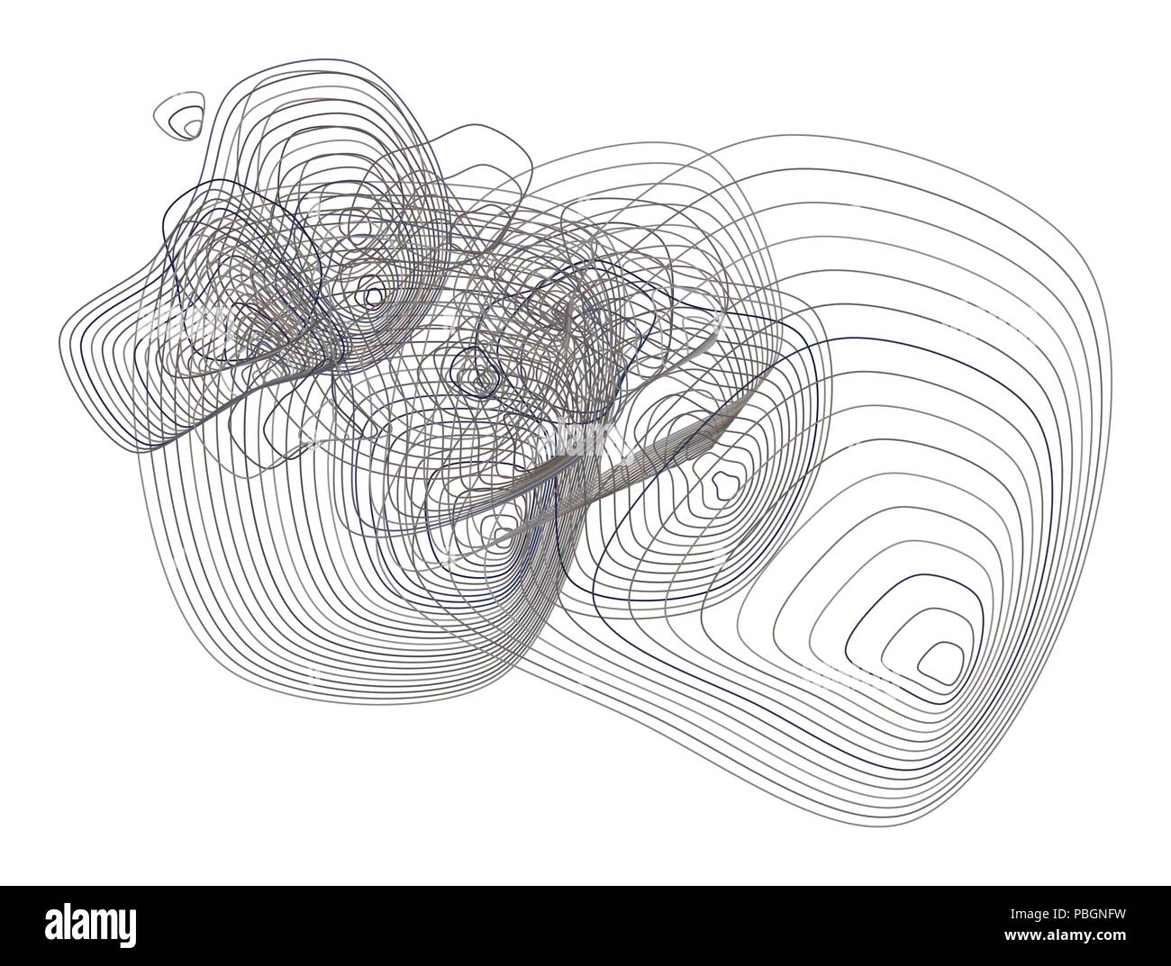 Color abstract path lines geometric pattern generative art background ...