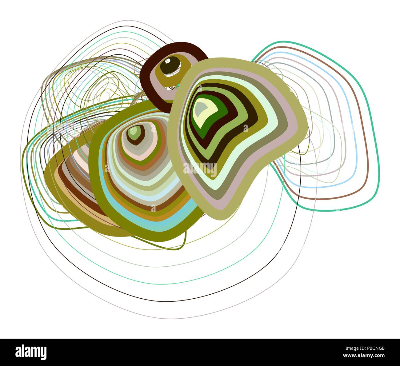 Abstract geometric background with shape of path lines pattern. Vector ...