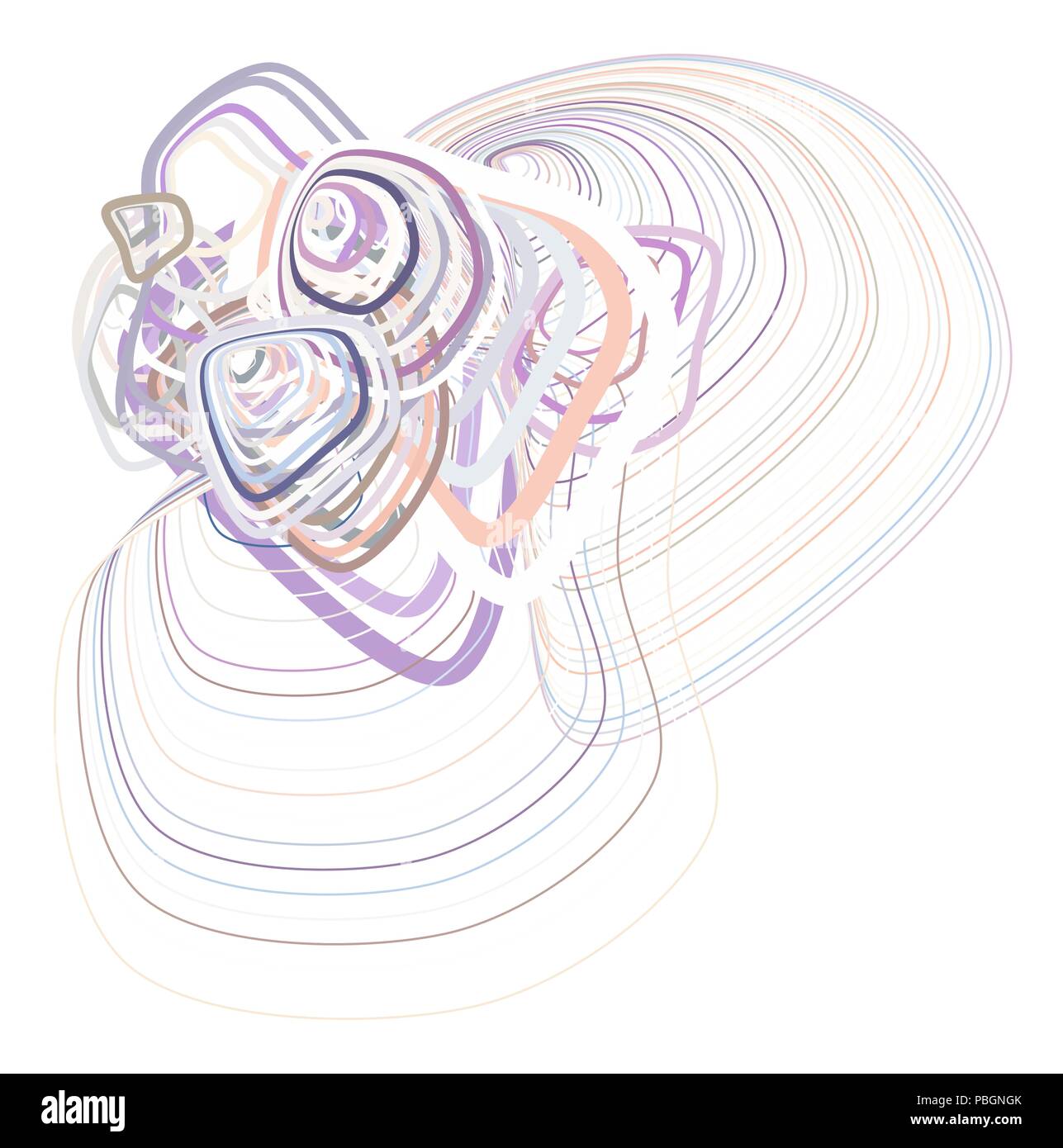 Color abstract path lines geometric pattern generative art background ...