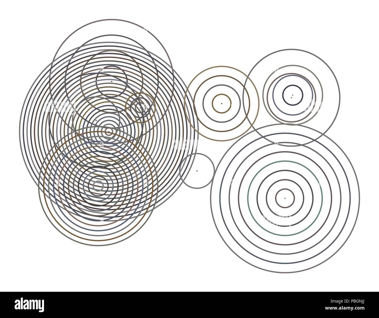 Abstract Conceptual Geometric Circles Bubbles Sphere Or Ellipses Pattern Good For Web Page