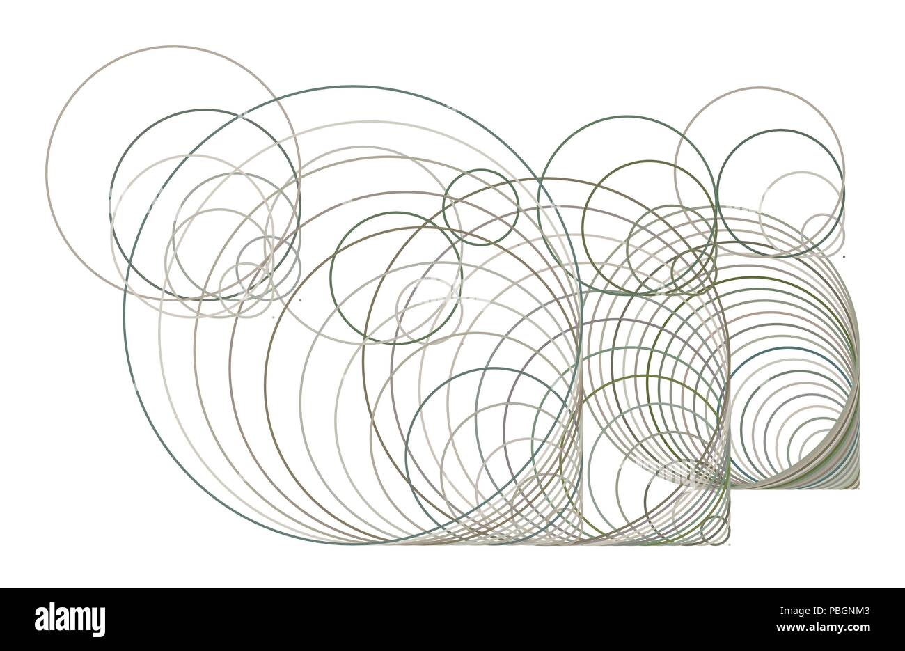 Abstract circles, bubbles, sphere or ellipses geometric pattern ...