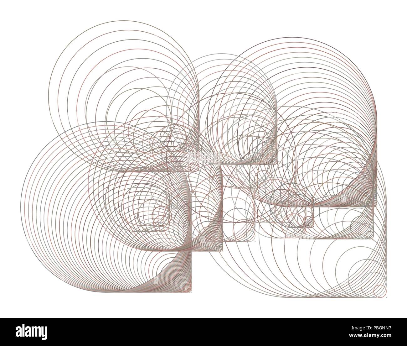 Abstract Colored Geometric Circles Bubbles Sphere Or Ellipses Pattern Good For Web Page